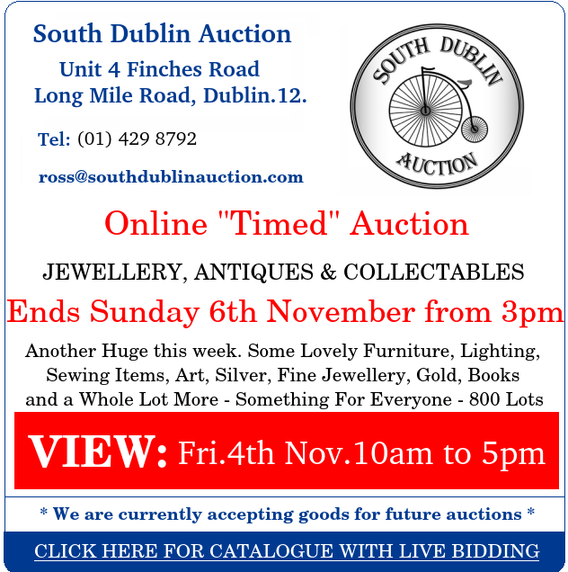 South Dublin Auction – Sunday 6th November | Collect Ireland